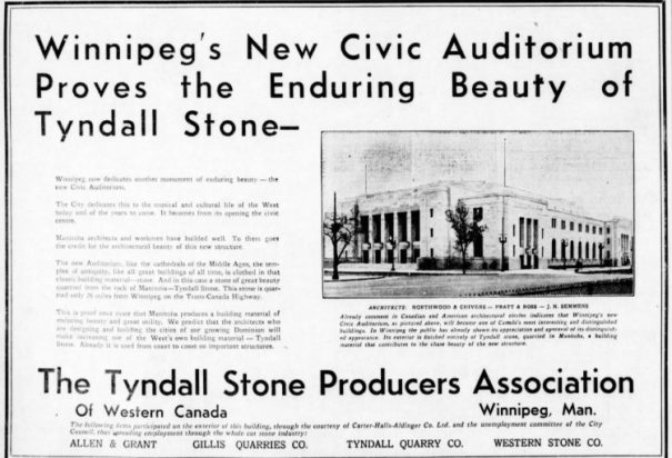 Moving Matter: Tyndall stone in the city – Winnipeg Architecture Foundation